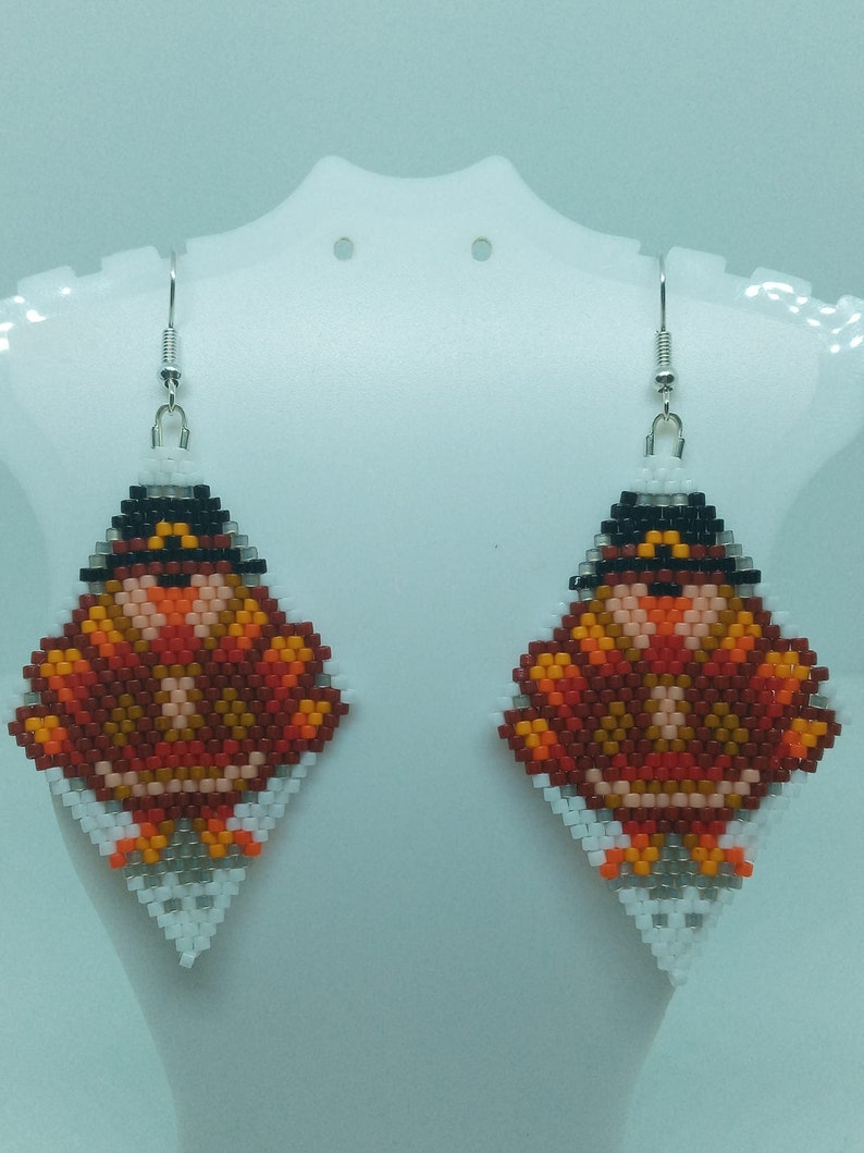 Thanksgiving Pilgrim Turkey Earring Gifts - Etsy