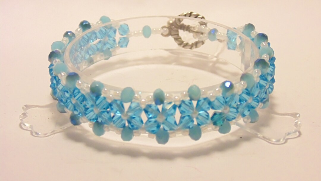 Right Angle Weave Bracelet, Swarovski Crystal Bracelet, Ladies ...