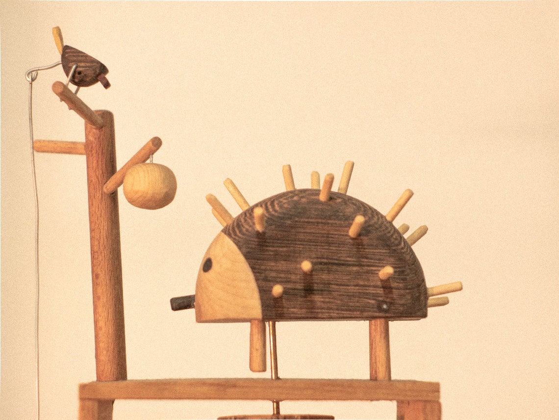 Cute Handcrafted Hedgehog Automaton: Unique Gift Idea for Animal Lovers ...