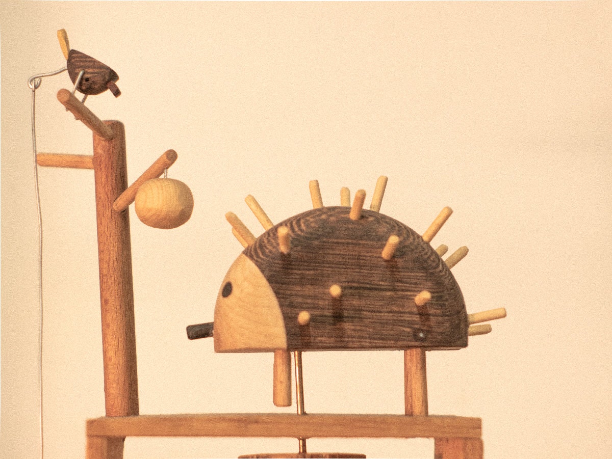 Cute Handcrafted Hedgehog Automaton: Unique Gift Idea for Animal Lovers ...