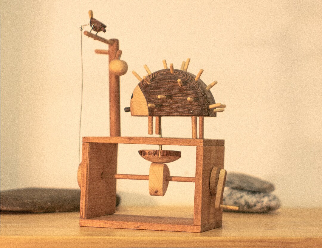 Cute Handcrafted Hedgehog Automaton: Unique Gift Idea for Animal Lovers ...