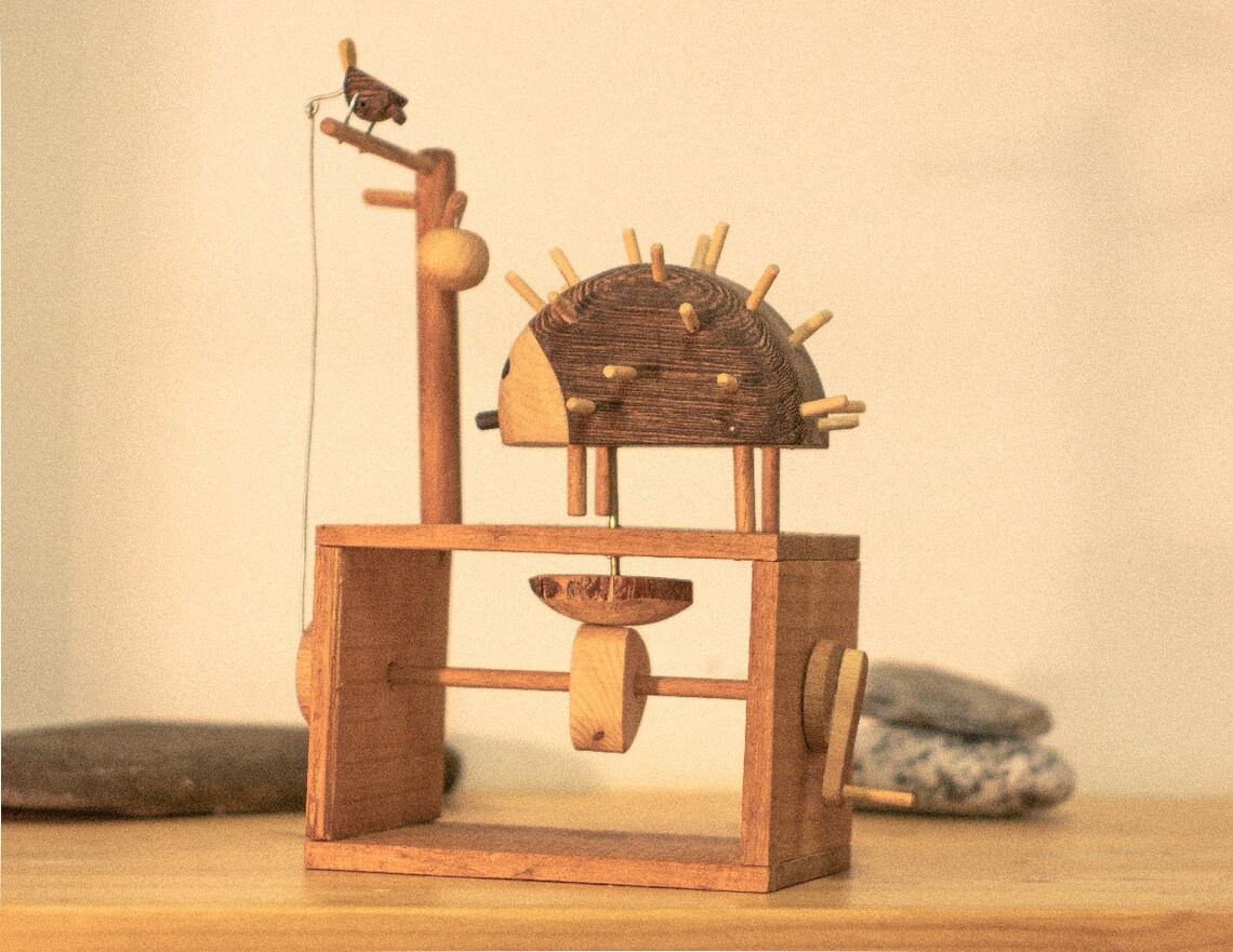Cute Handcrafted Hedgehog Automaton: Unique Gift Idea for Animal Lovers ...