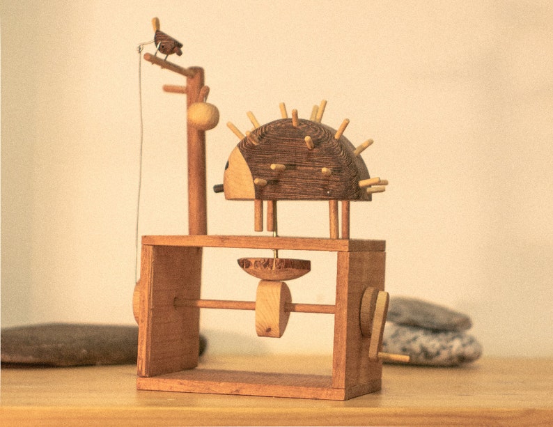 Cute Handcrafted Hedgehog Automaton: Unique Gift Idea for Animal Lovers ...