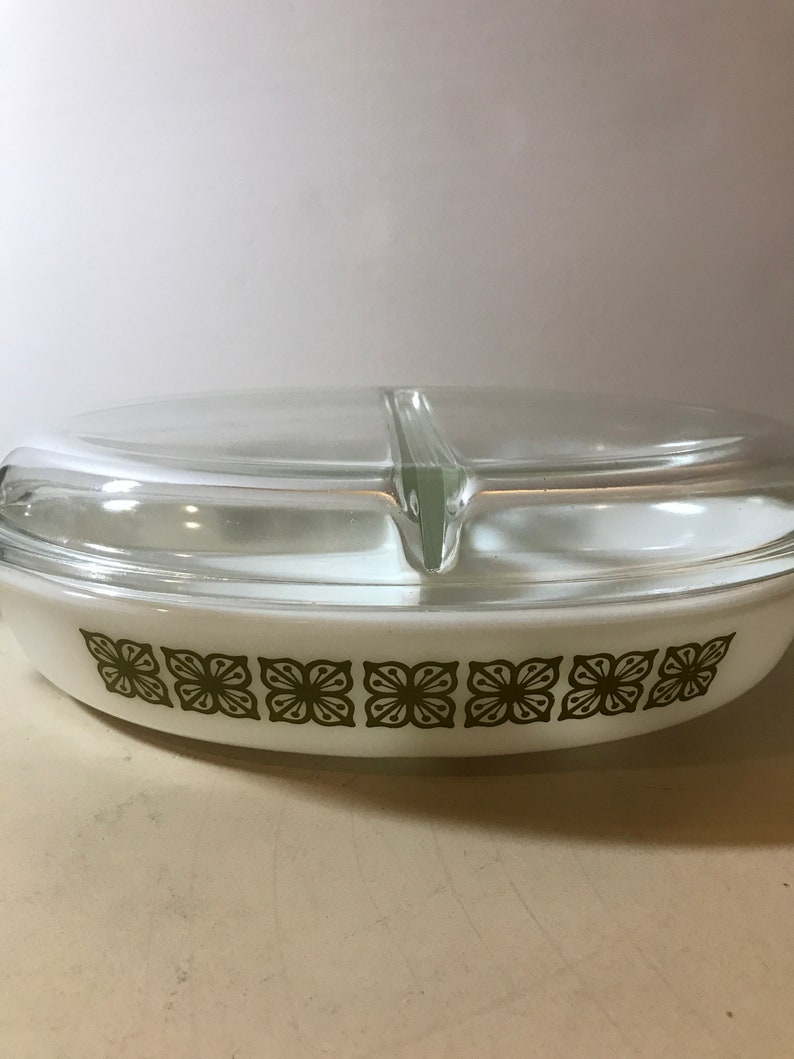 Vintage 1967 Pyrex Autumn Floral 'verde' 1 Quart - Etsy