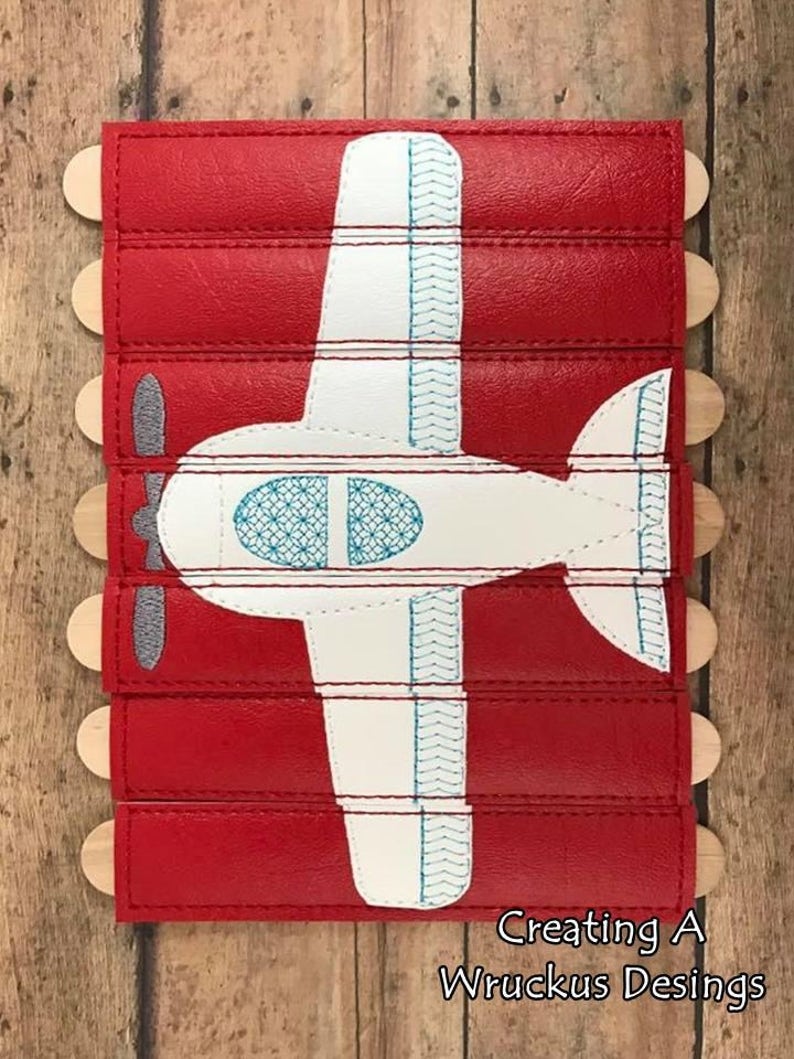 Airplane Stick Puzzle DIGITAL Embroidery Design - Etsy