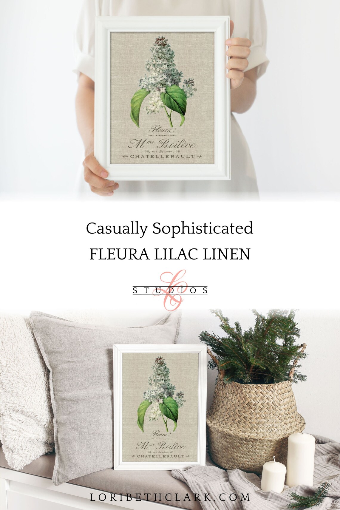 Farmhouse Decor Botanical Print Flower Wall Art French - Etsy