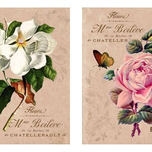 Farmhouse Floral Wall Art Set of 6 Garden Art Prints - Etsy