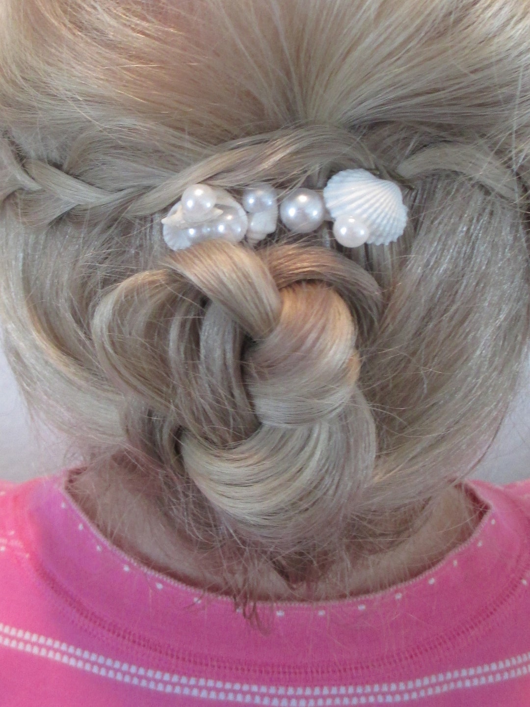 Mermaid Hair Piece, White Shell Hair Clip, Wedding Style, Hair ...