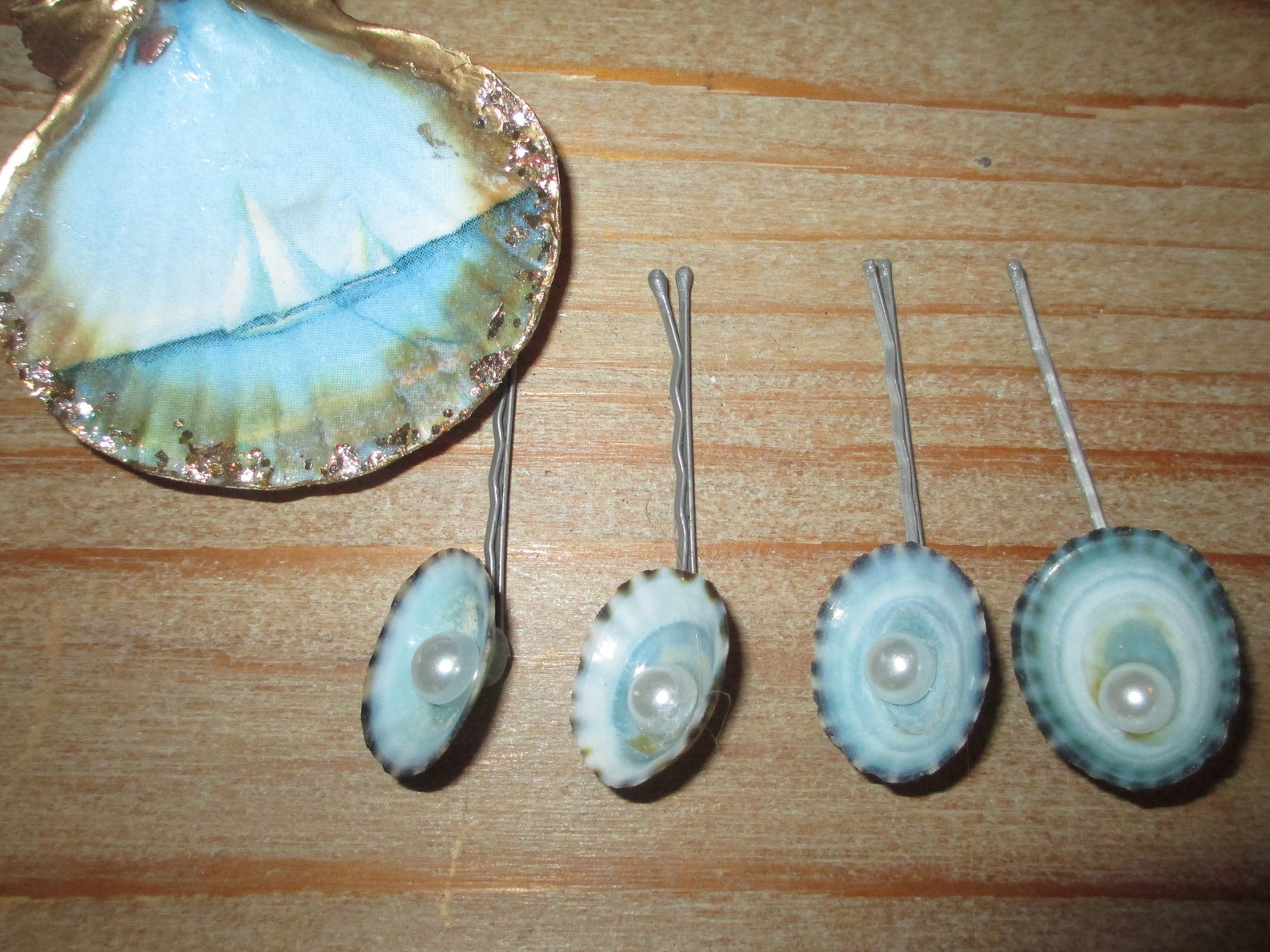 Seashell Hair Pins Beach Hair Pin Seashell Bobby Pins Set - Etsy