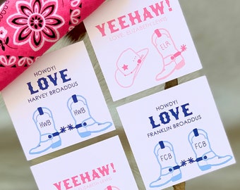 Cowboy Gift Tags | Etsy