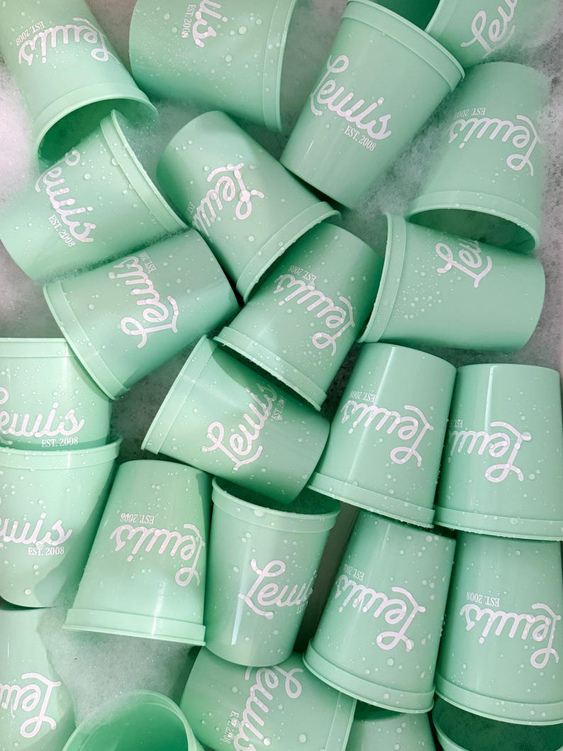 Personalized Script Name Stadium Cups - Custom Party Favors - Etsy