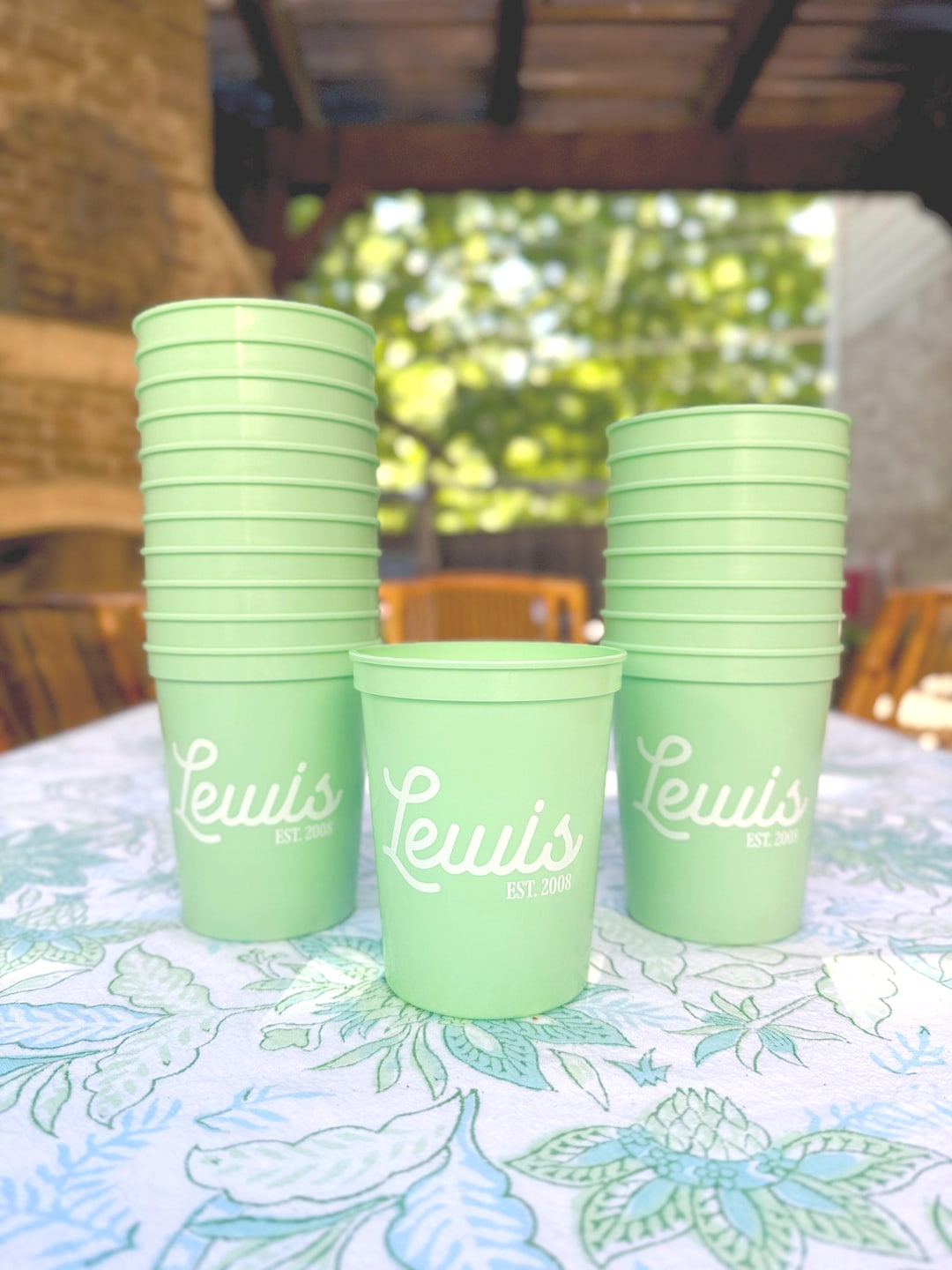 Personalized Script Name Stadium Cups - Custom Party Favors - Etsy