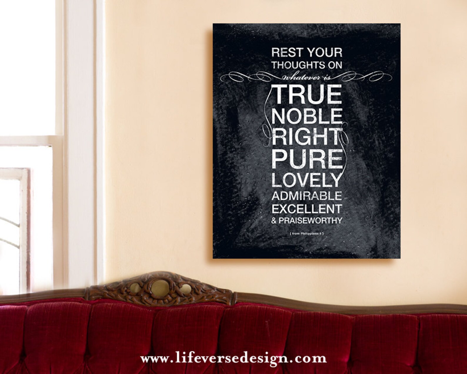 Bible Verse Subway Art Inspirational Quote Scripture Wall - Etsy