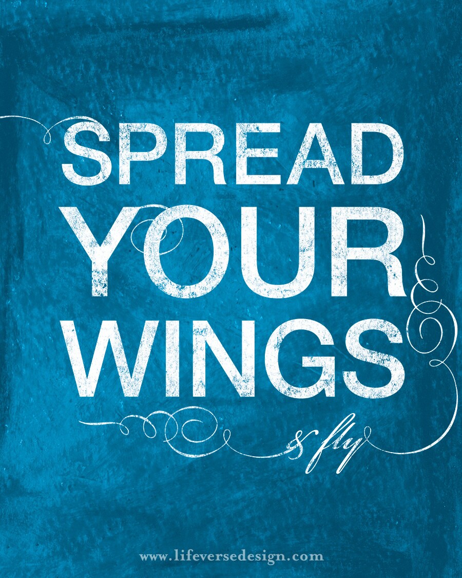 Inspirational Quote Subway Art CUSTOM COLOR Spread Your - Etsy