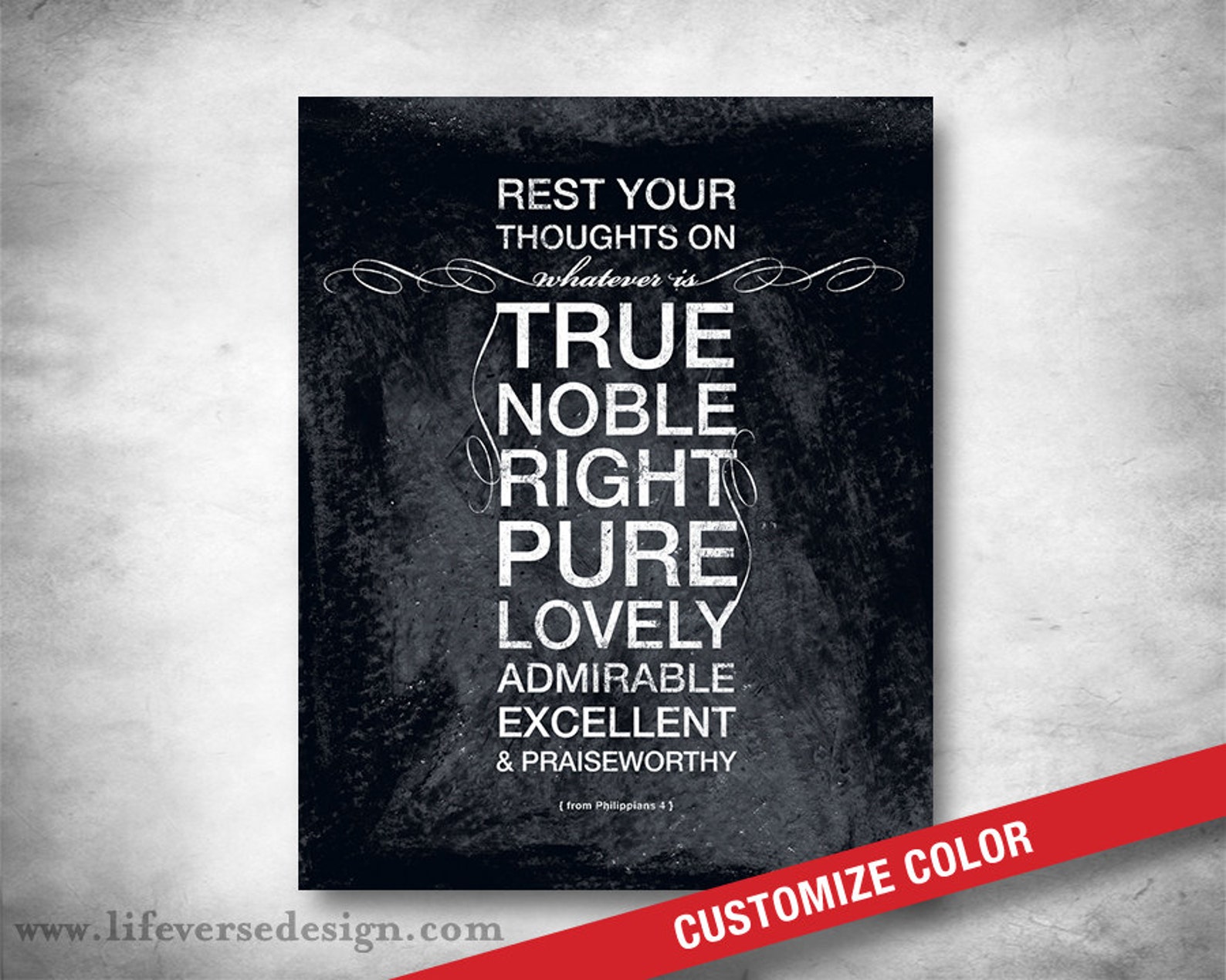 Bible Verse Subway Art Inspirational Quote Scripture Wall - Etsy