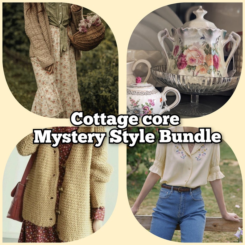 Cottage Core Mystery Style Bundle Aesthetic Surprise Thrifted Clothing ...