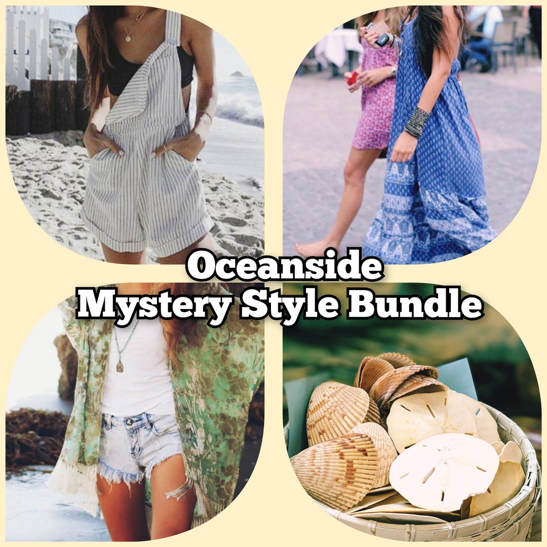 Oceanside Mystery Style Bundle-aesthetic Surprise Thrifted Clothing Box Grab Bag Treat Yourself ...