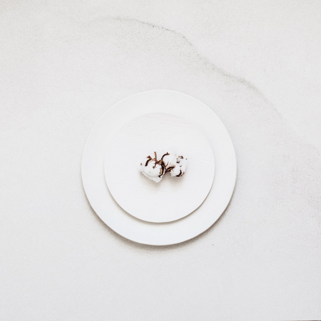 Handmade White Ceramic Salad Plate - Round - Etsy