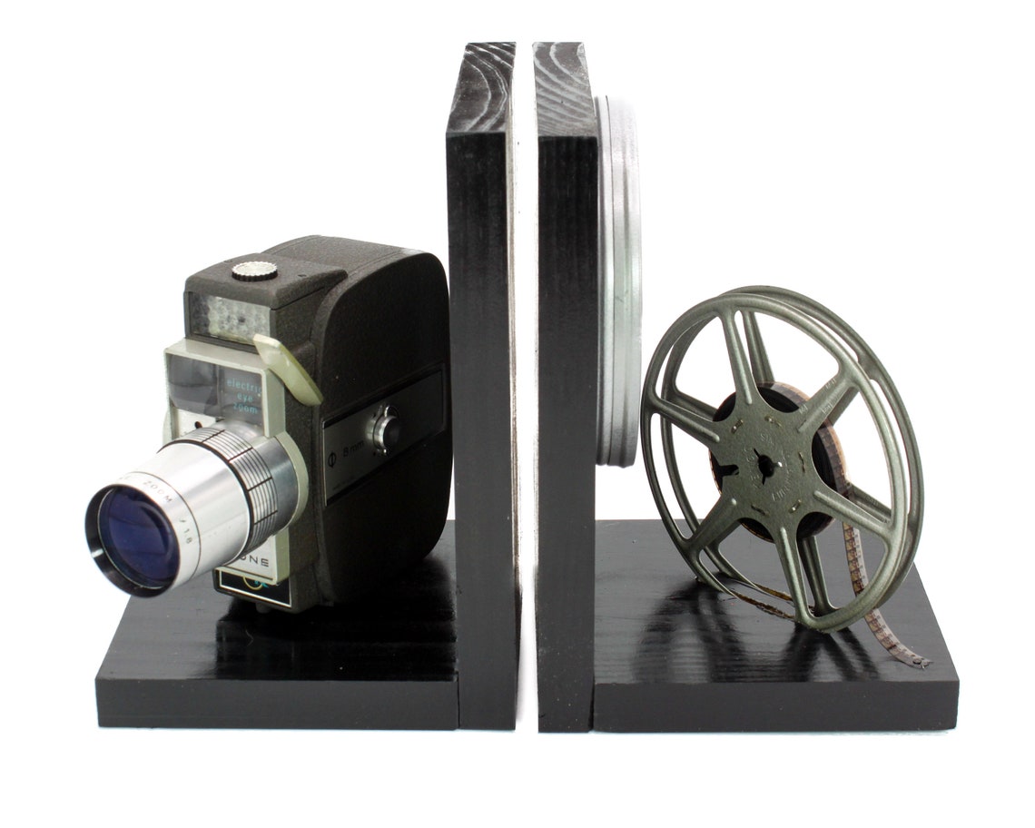 Vintage Movie Camera Bookends DVD Holder Keystone 8mm - Etsy