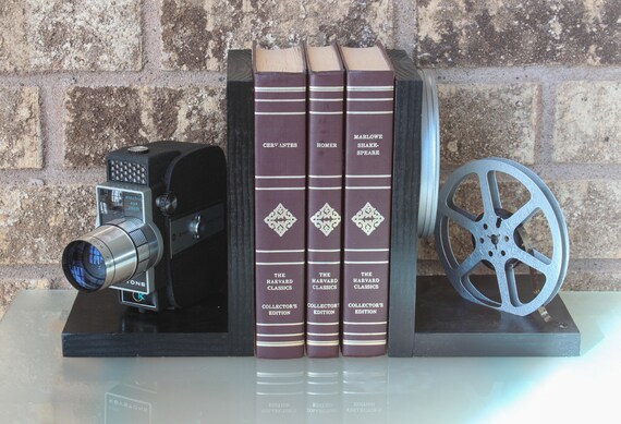 Vintage Movie Camera Bookends DVD Holder Keystone 8mm | Etsy