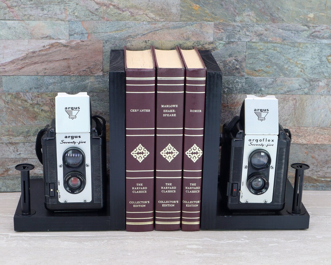 Vintage Argus Camera Bookends: Handmade Movie Room Decor - Etsy