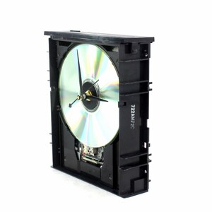 Upcycled Black & Silver DVD Drive Clock Tower - Modern Desk Clock ...