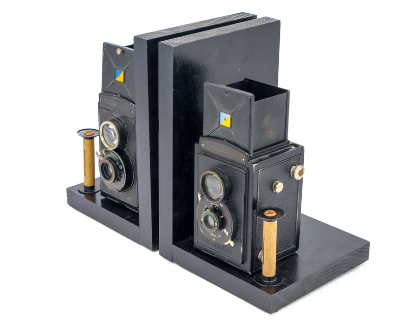 Vintage Voigtländer Camera Bookends: Upcycled Movie Room Decor - Etsy