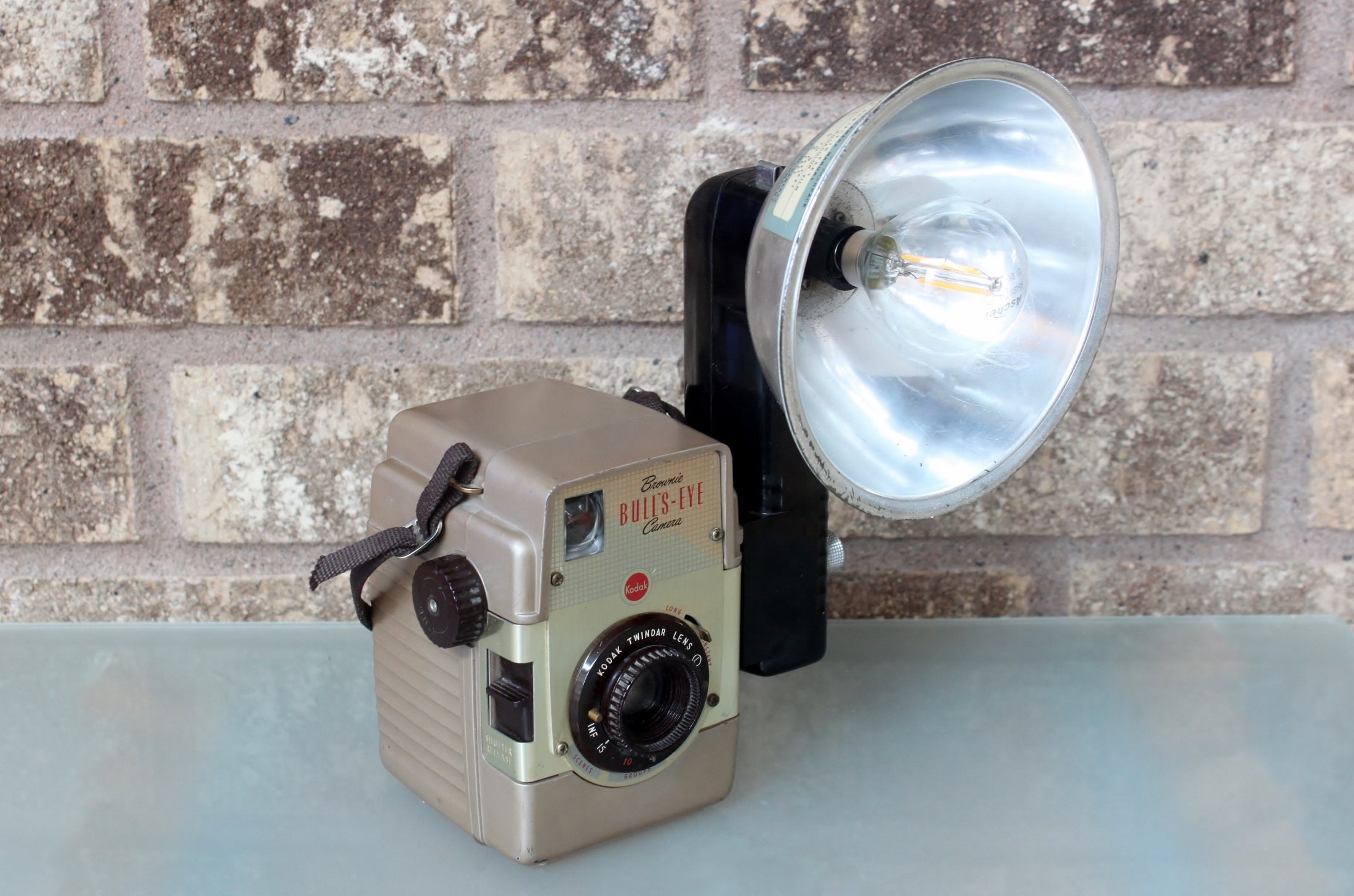 LED Reading Lamp - Gold-version Kodak Brownie Bull's Eye Vintage Camera ...