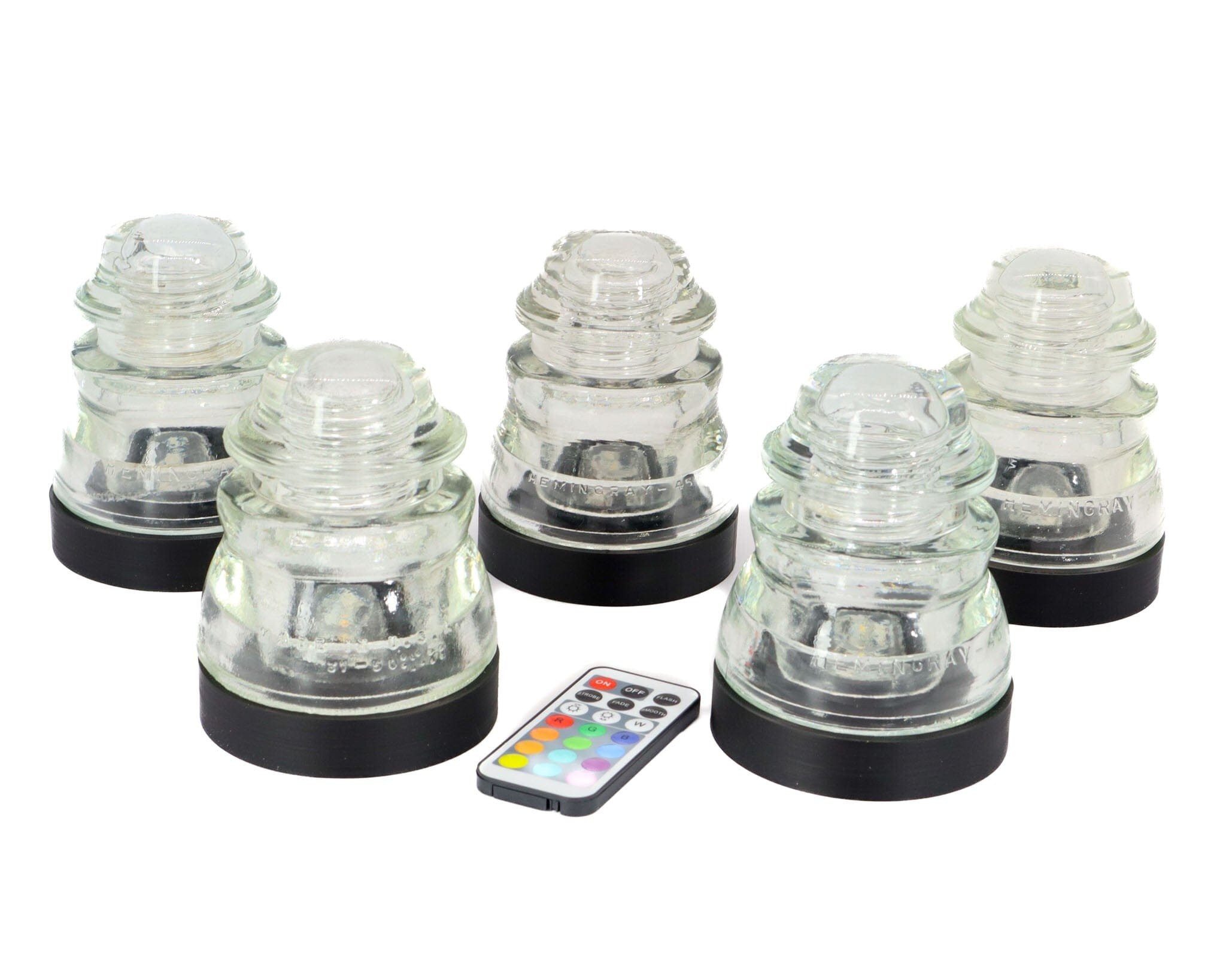 Battery Powered Lamp Base Set With Remote for "hemingray-40, -42, -45 ...