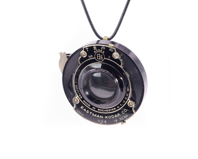 Vintage Camera Lens Pendant Necklace: Upcycled Kodak Steampunk Jewelry ...