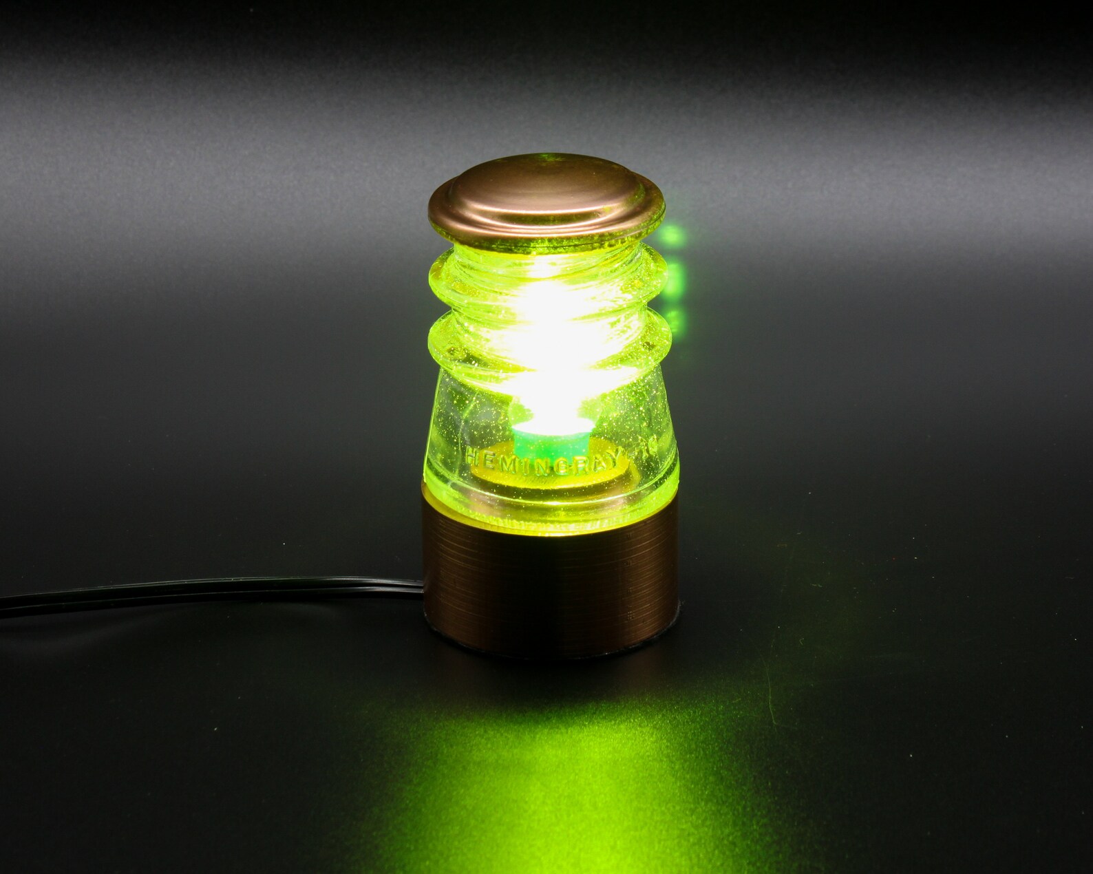 Vintage Clear Glass Insulator Lamp Hemingray-10 Industrial - Etsy