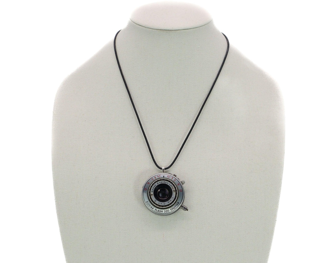 Vintage Kodak Pony Camera Lens Pendant Necklace - Eco-friendly Upcycled ...