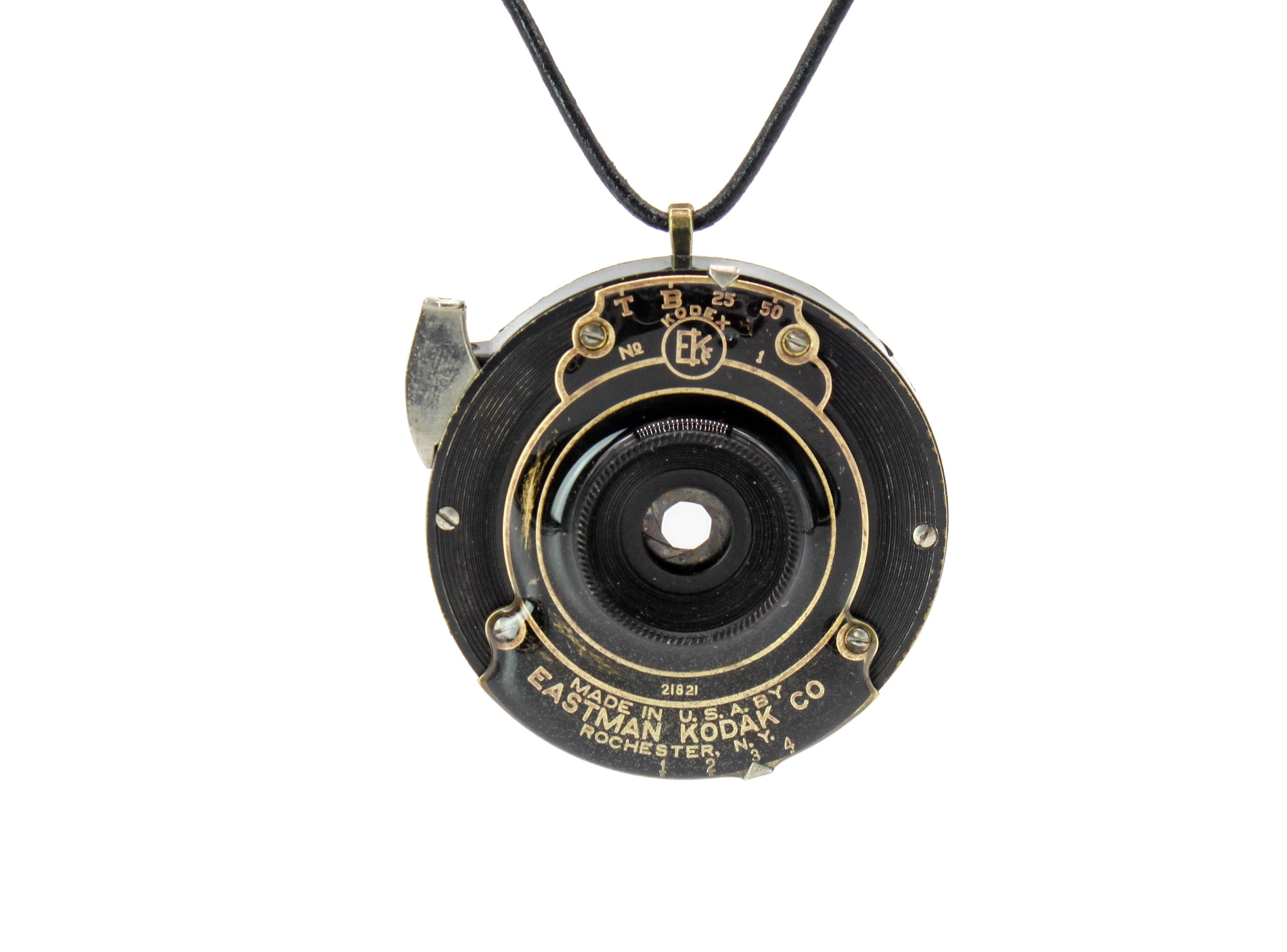 Vintage Camera Lens Pendant Necklace: Upcycled Kodak Steampunk Jewelry ...