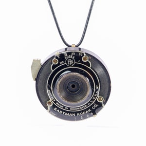 Vintage Camera Lens Pendant Necklace: Upcycled Kodak Steampunk Jewelry ...