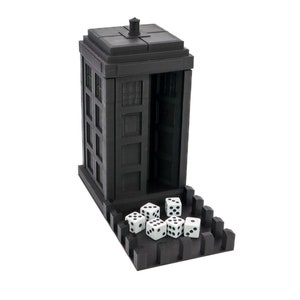 Doctor Who Tardis Dice Tower Game Accessory - Etsy