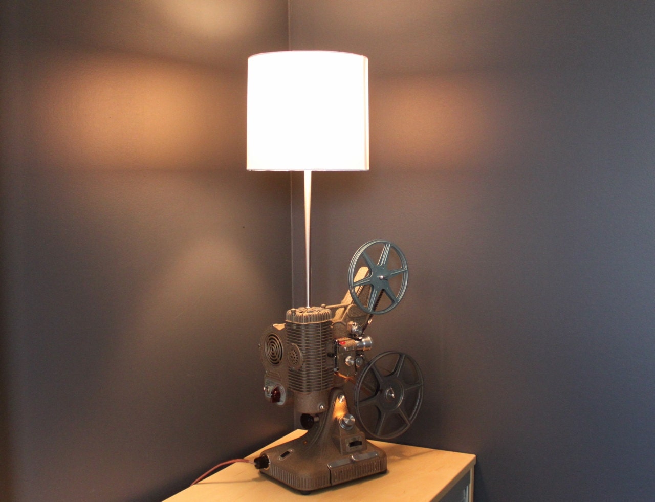 Vintage Table / Desk Lamp, Keystone Projector Lamp, Hollywood & Movie ...