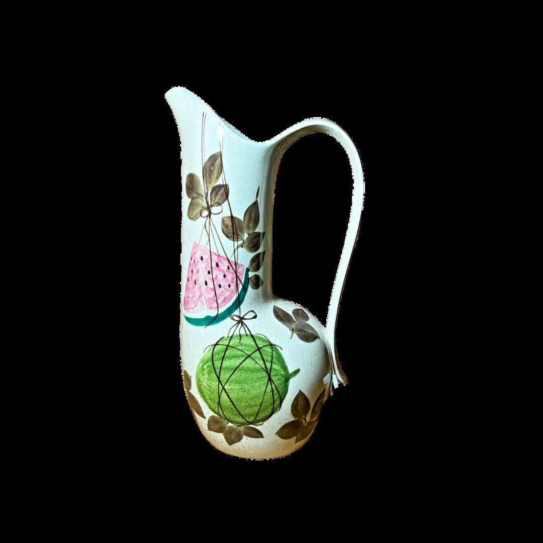 Red Wing Pottery Tampico Pitcher MCM Midcentury Modern 12 Tall Fruit ...