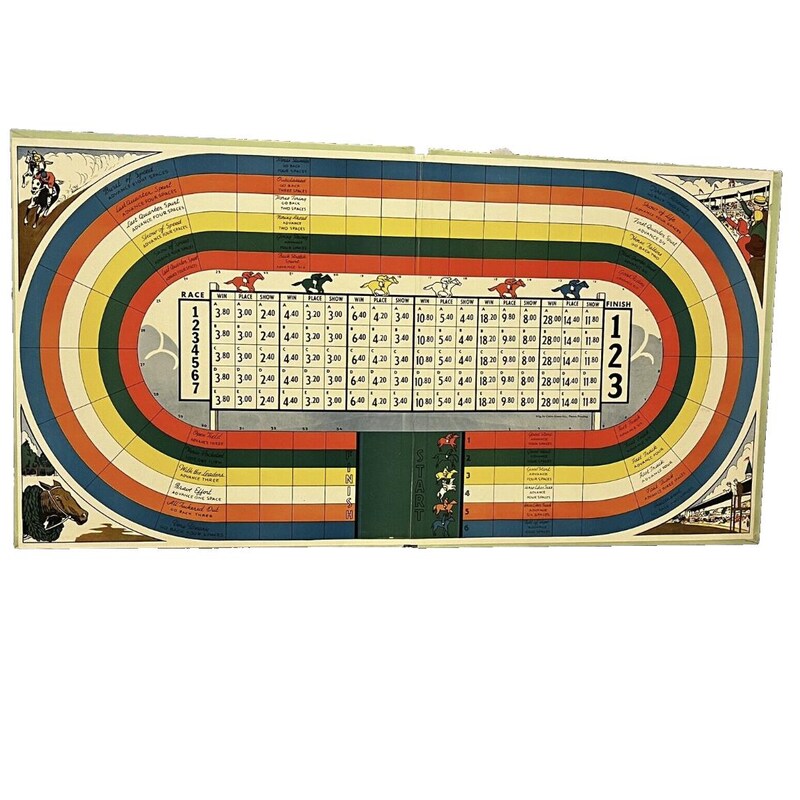 Horse Racing Game Board - Etsy