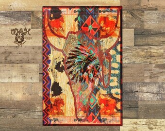 Western Area Rug | Etsy