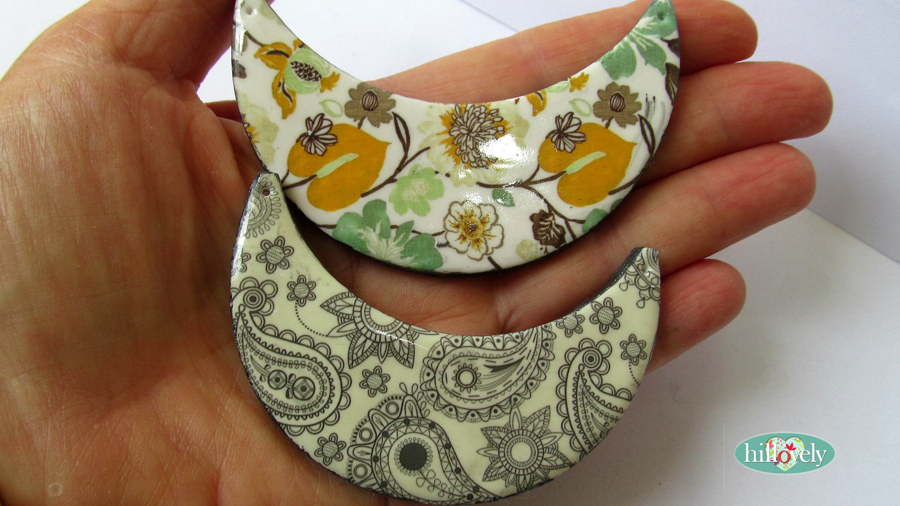 Crescent Half Moon Boho Pendant Connector - Etsy