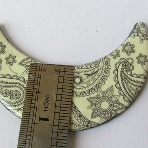 Crescent Half Moon Boho Pendant Connector - Etsy