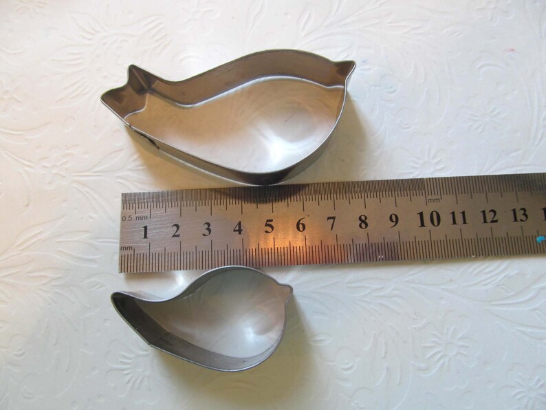 2 Birds Shape Cake Decorating Cutter Tool for Sugarcraft Polymer Clay ...