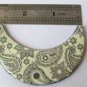 Crescent Half Moon Boho Pendant Connector - Etsy