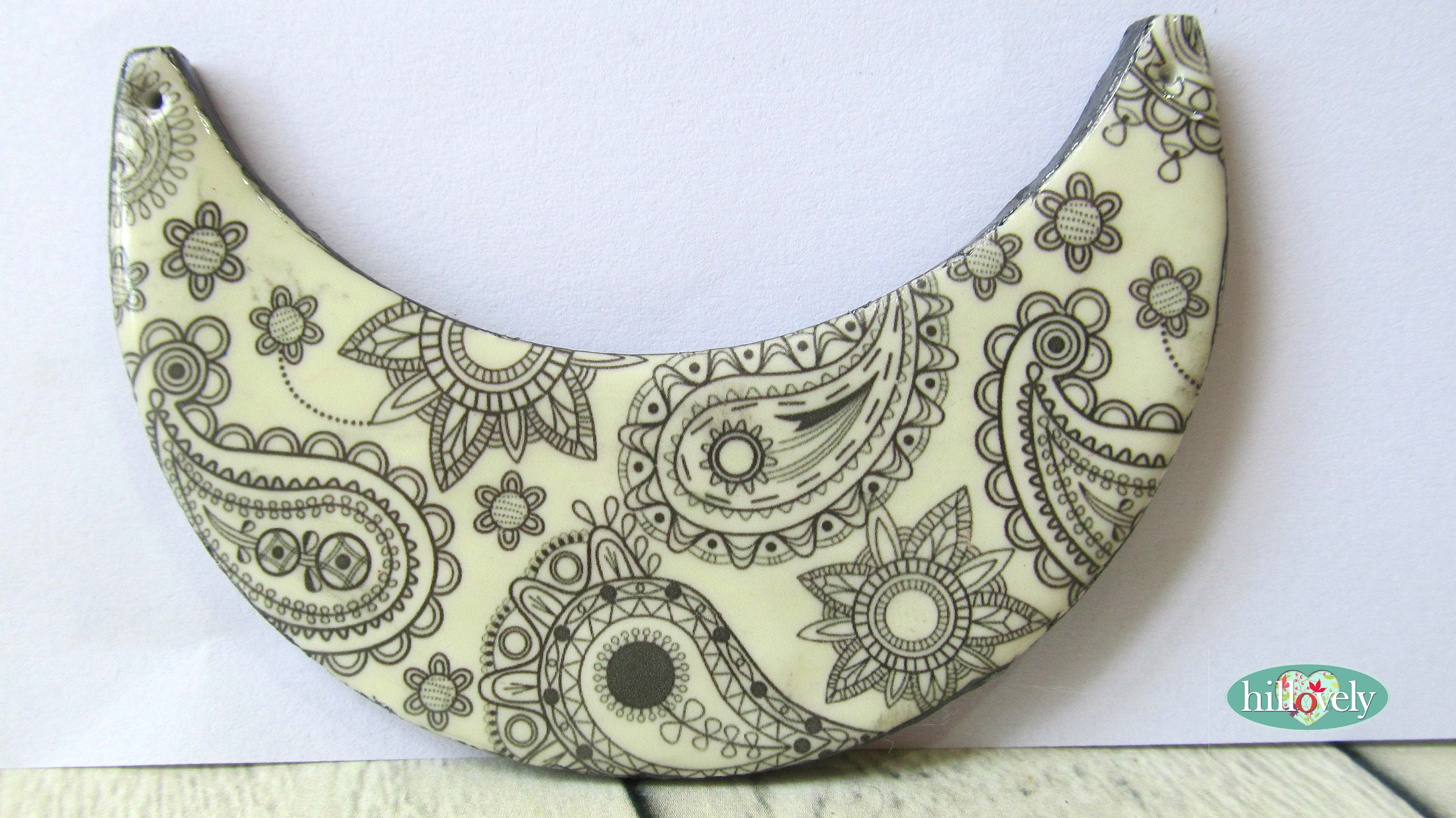 Crescent Half Moon Boho Pendant Connector - Etsy