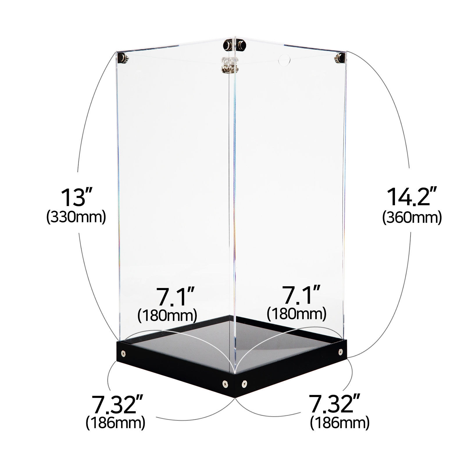 Figure Display Case High Quality Transparent Plexiglass for - Etsy