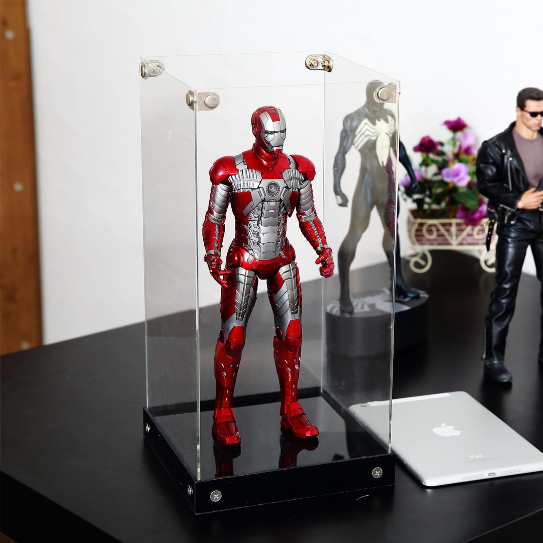 Figure Display Case High Quality Transparent Plexiglass for 12"/ 16 ...