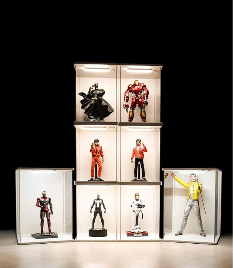 12 16 Figure Display Case LED DIY USB Standing | Etsy