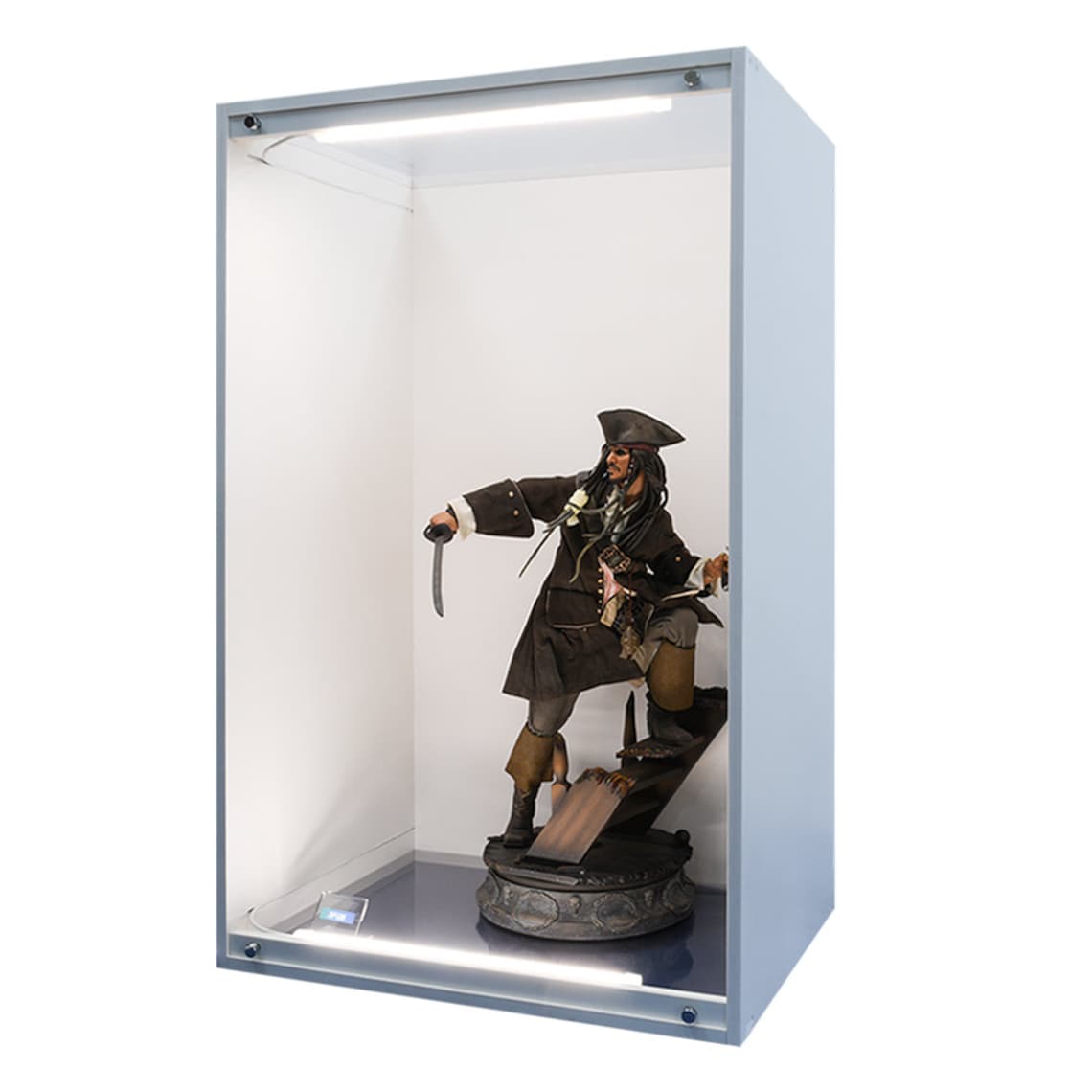 LED Figure Display Case 3 Colors Sliding Transparent Door - Etsy