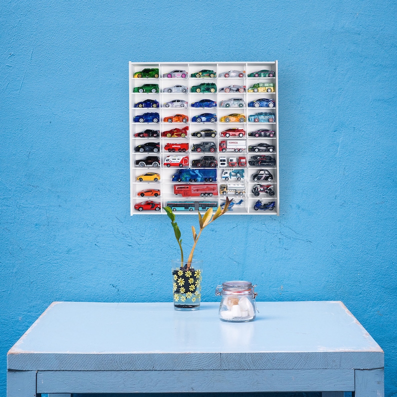 Mini Car Display Case DIY for Tomica With Transparent Sliding Door - Etsy