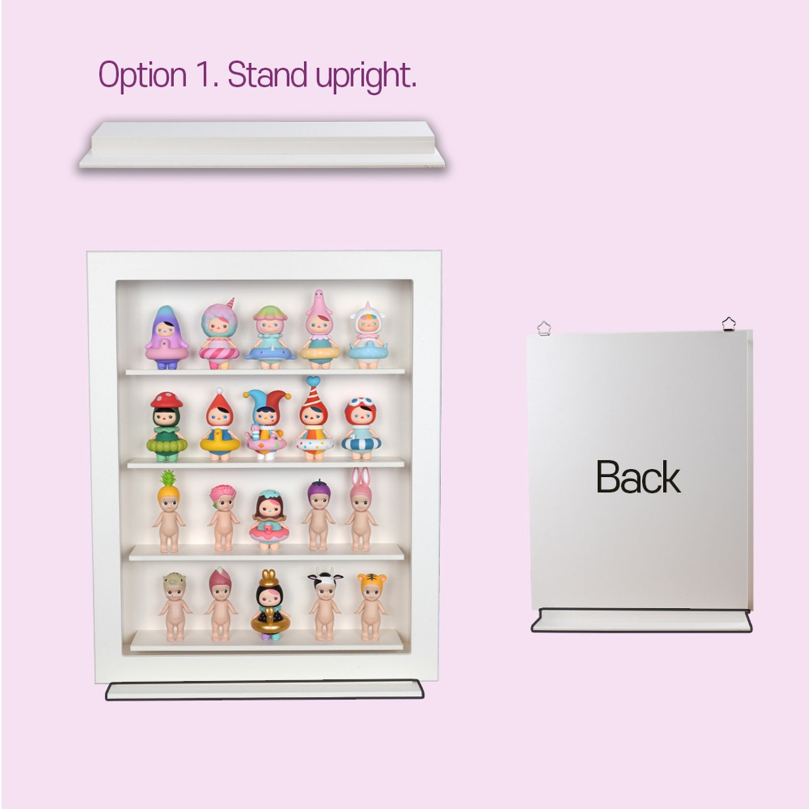 LED Figure Display Case Wall Hanging Mount Shelf Transparent - Etsy